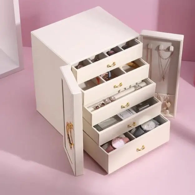 Leather Cabinet Design Jewelry Box – ShellVibe©